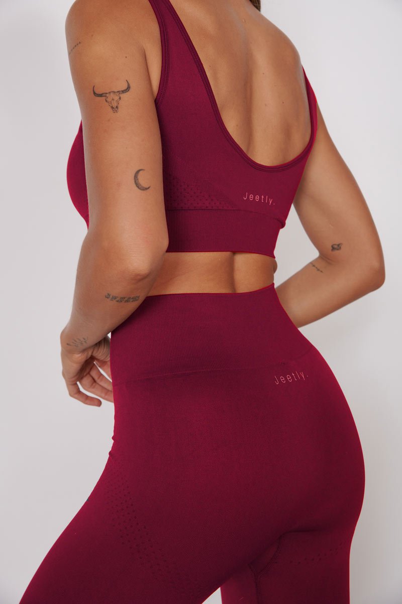 Alice Petite Magenta Seam Free Sports Bra - Comfortable Workout Bra ...